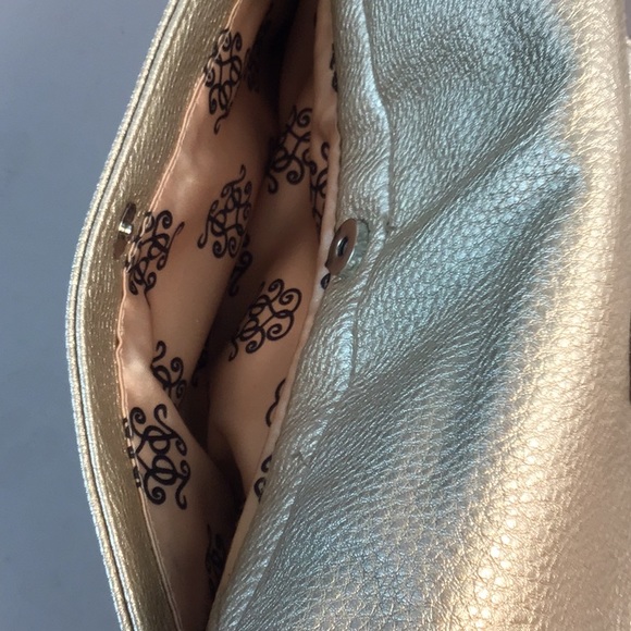 Jessica Simpson | Bags | Jessica Simpson Faux Leather Gold Crossbody ...